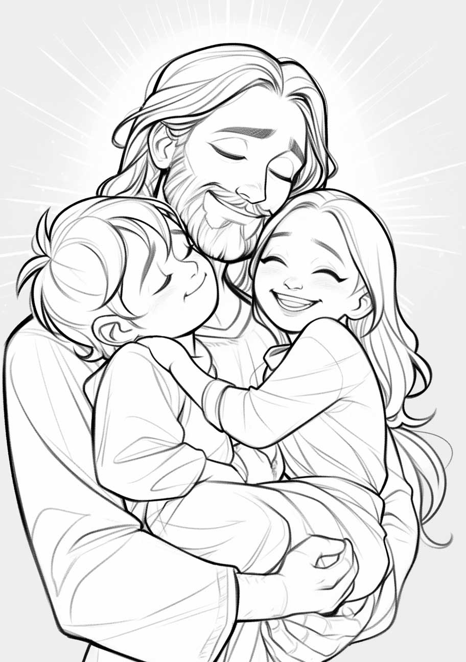 Jesus Loves Me Coloring Page - Inkli