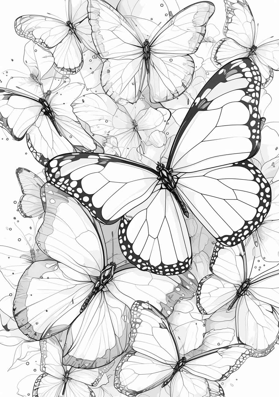 Monarch Butterfly Coloring Pages To Explore Their Beauty - Inkli